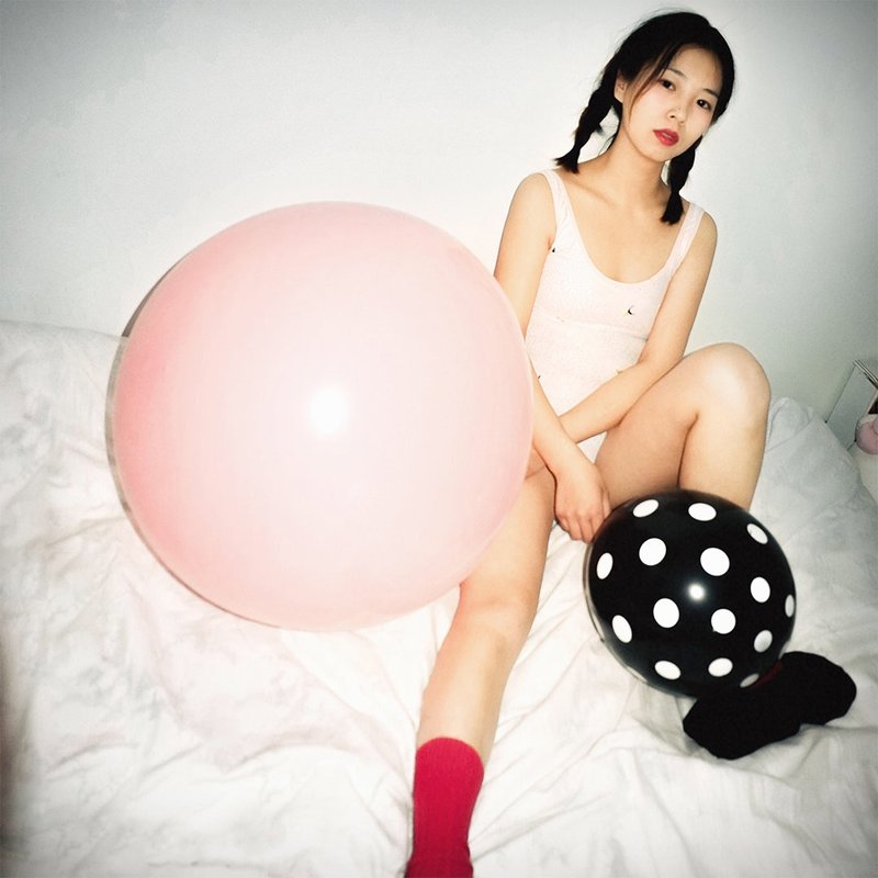 Pale dogwood pink white swan retro rimless swimsuit - Shop insos Women's Swimwear - Pinkoi