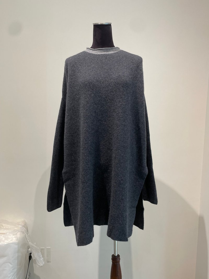 配色綁帶針織洋裝 - 設計館 YUER 雨兒 連身裙 - Pinkoi