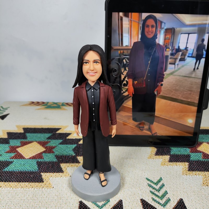 【客製化3D人像公仔】訂製手工似顏肖像娃娃女生朋友老婆生日禮物 - 設計館 uDesign優湛 玩偶/公仔 - Pinkoi