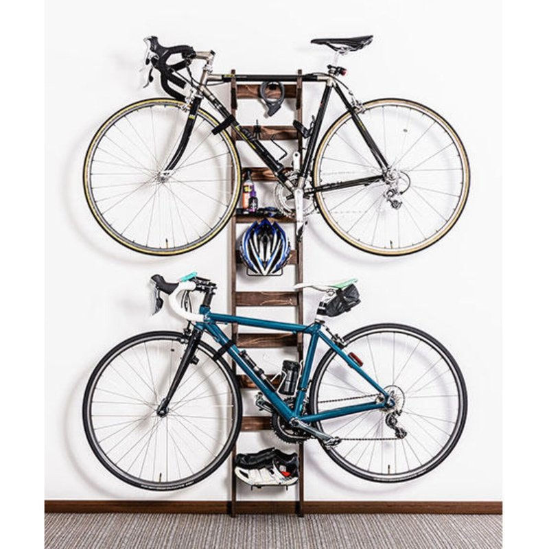 Wooden Bike Hanger / Bicycle Rack Shelf / Vertical Bike Stand / Furniture Storag - Shop makeit4u ...