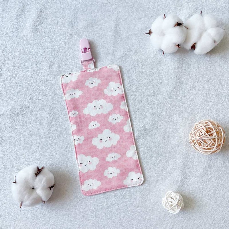 粉紅雲朵 幼兒園 手帕夾 幼兒園必備 手帕 兒童手帕 擦手巾 - 設計館 毛起來手作 其他 - Pinkoi