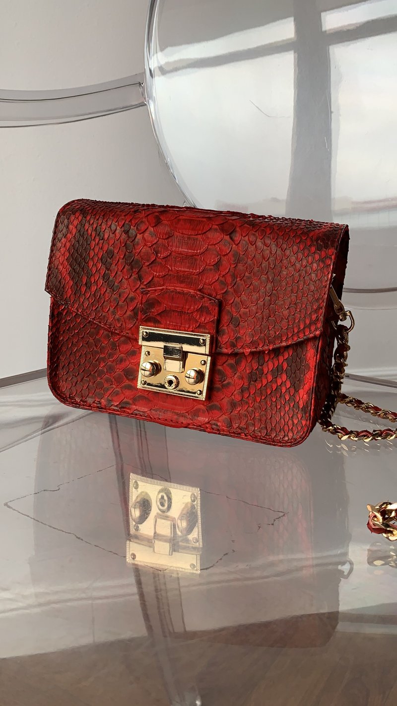 blue bag python leather - Shop MissPython Messenger Bags & Sling Bags - Pinkoi