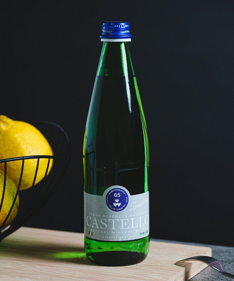 CASTELLO sparkling mineral water 500ML Chinese New Year 2 boxes free shipping set (6 bottles/box ...