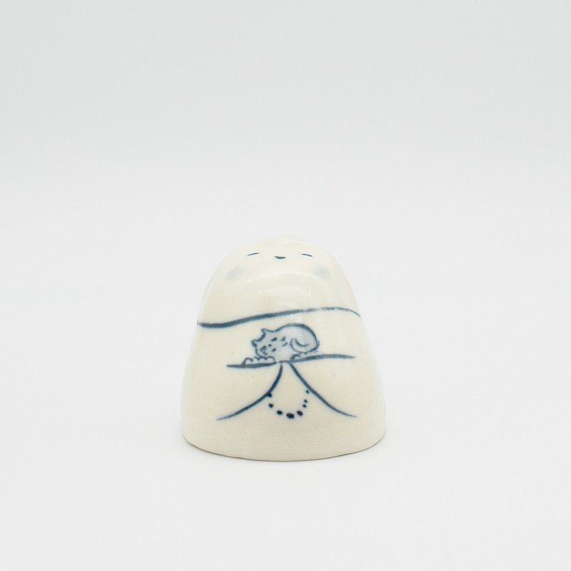 Handmade porcelain doll Smiling Jizo - 設計館 kyoto-jizodou 擺飾/家飾品 - Pinkoi