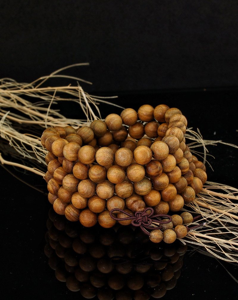 入門級綠檀香木珠 8mm 108粒手鍊 - 設計館 HK-Accessories 手鍊/手環 - Pinkoi