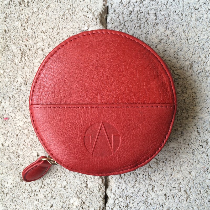 Geometric | Playful | Minimal | Round | RED | Fun | Coins Bag / Purse ...