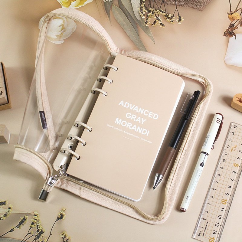 Chuyu B6/32K 6孔拉鍊包萬用手冊/附40張橫線內頁/莫蘭迪色 珠友文化 Chuyu Culture｜筆記本/手帳人氣榜 - Pinkoi