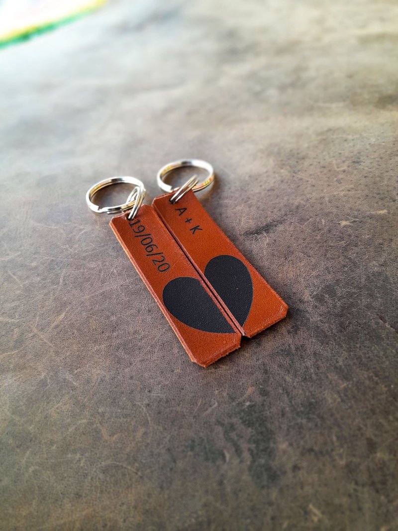 Couple Keychains Gift, Relationship Keyrings, Half Heart Keychain ...