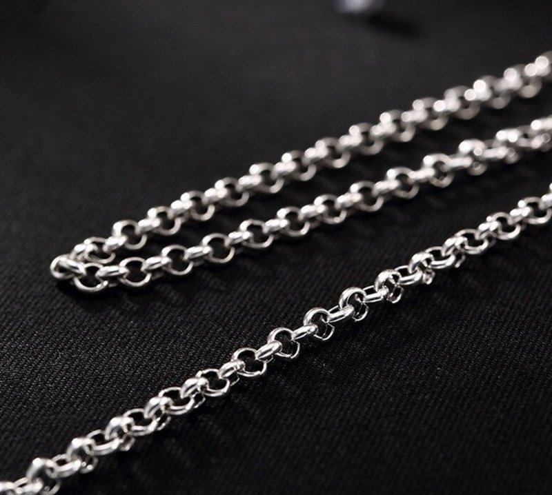 S925 Sterling Silver 3MM 4MM Thick Chains Necklaces NO Pendants Unisex garyjewelry｜項鍊人氣榜 - Pinkoi