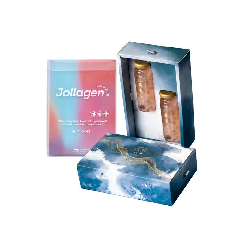 Pink Rose Bird's Nest Drink 2pcs Yanyu Gift Box 130ml*2) + Rose Bird's Nest Collagen 1box - Shop ...