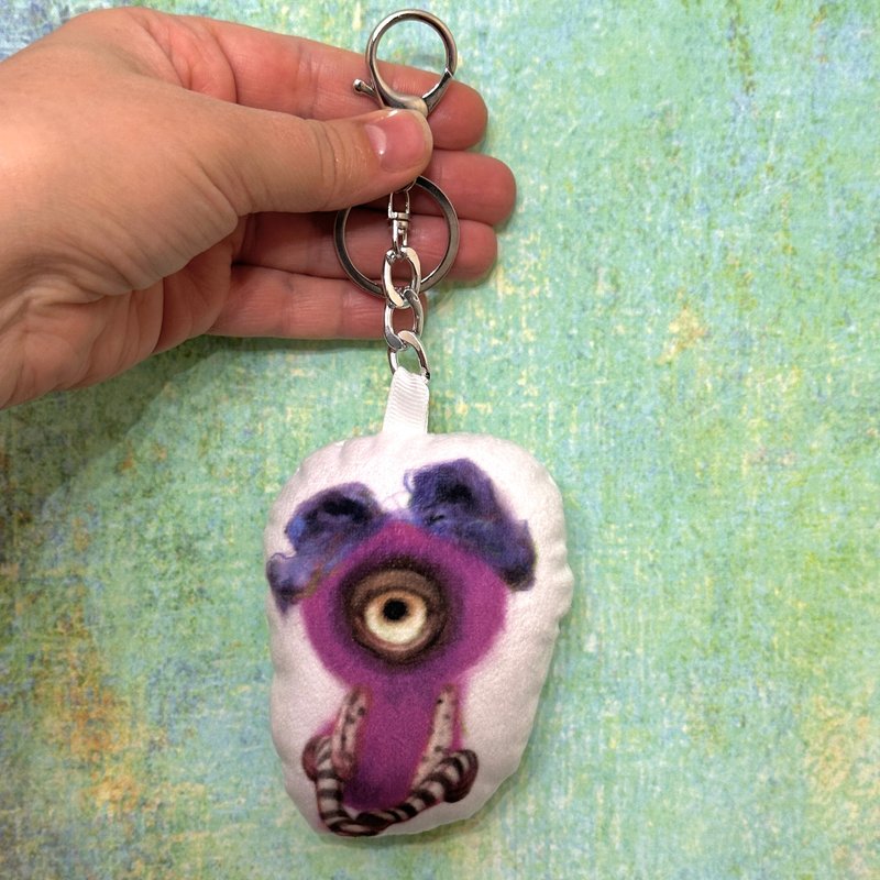 Keychain with cyclop by Julia Golub. Keychain pillow Cyclops by Julia ...