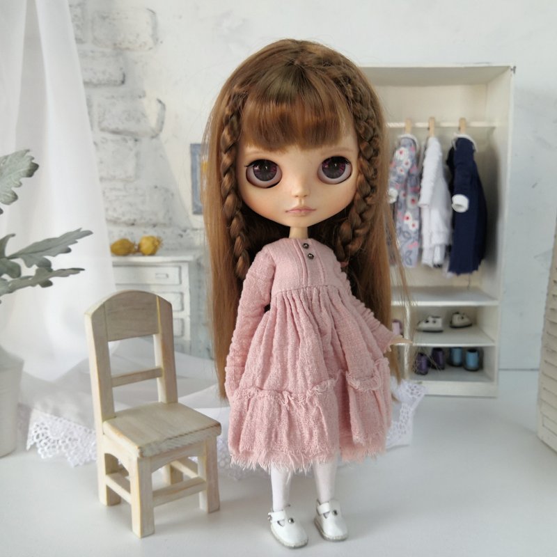Pink dress Blythe doll, Clothes Blythe doll, Outfit doll ...