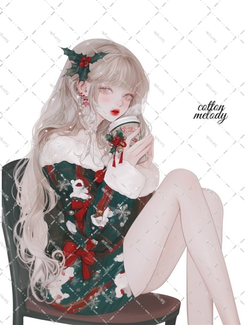 original sticker no.7512 人物ステッカー オリジナルステッカー 人物ステッカー 女の子ステッカー オリジナル人物ステッカー cotton-melody｜貼紙人氣榜 ...