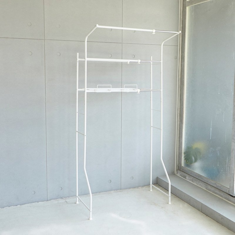 【ikloo】洗衣機上雙層收納架 ikloo宜酷屋｜層架/置物架/置物籃人氣榜 - Pinkoi