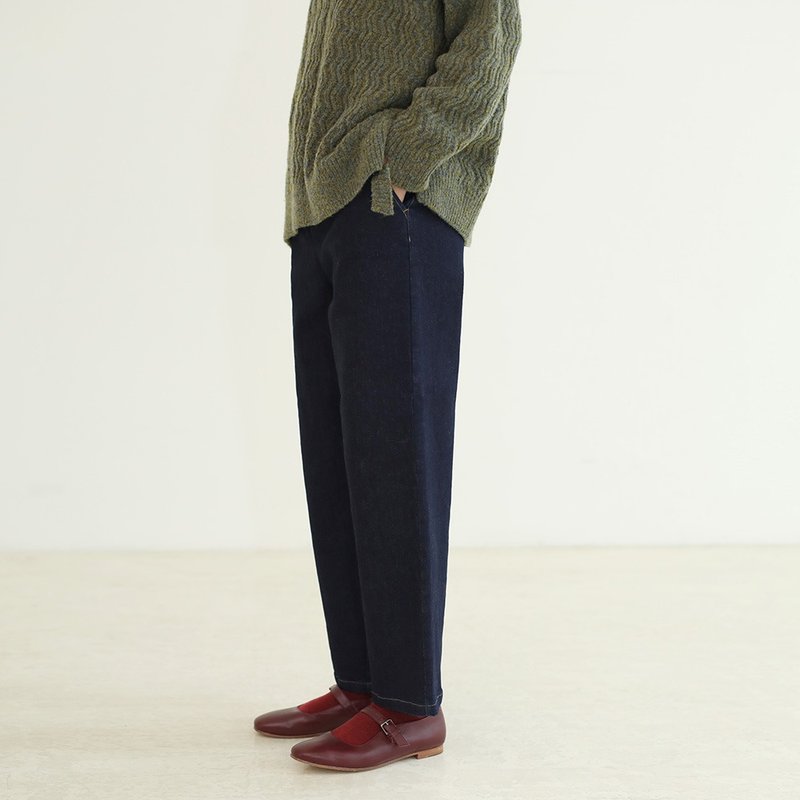 KOOW 日本產起絨牛仔面料 微彈舒適直筒牛仔褲 KOOW｜女長褲人氣榜 - Pinkoi