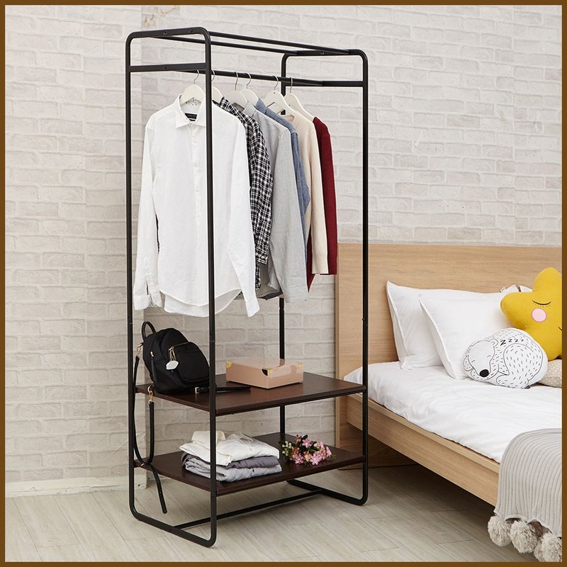 【ikloo】工業風雙層板大型衣架 ikloo宜酷屋｜衣架/衣帽架/掛勾人氣榜 - Pinkoi