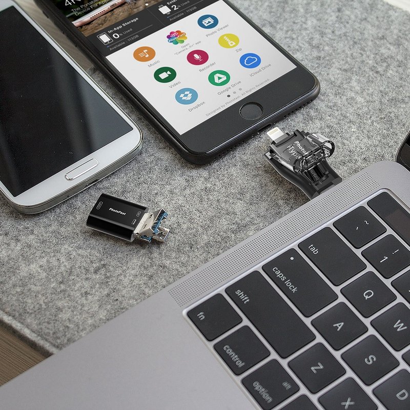 現貨 PhotoFast iType-C Reader蘋果/安卓 四合一讀卡機 手機備份 PhotoFast 銀箭｜手機配件人氣榜 - Pinkoi