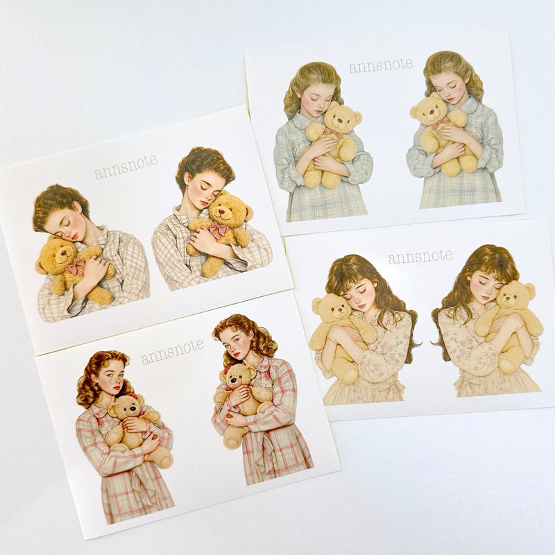 Pajama Girl Sticker 4Design mix (anns note) vintage collage - Shop ...