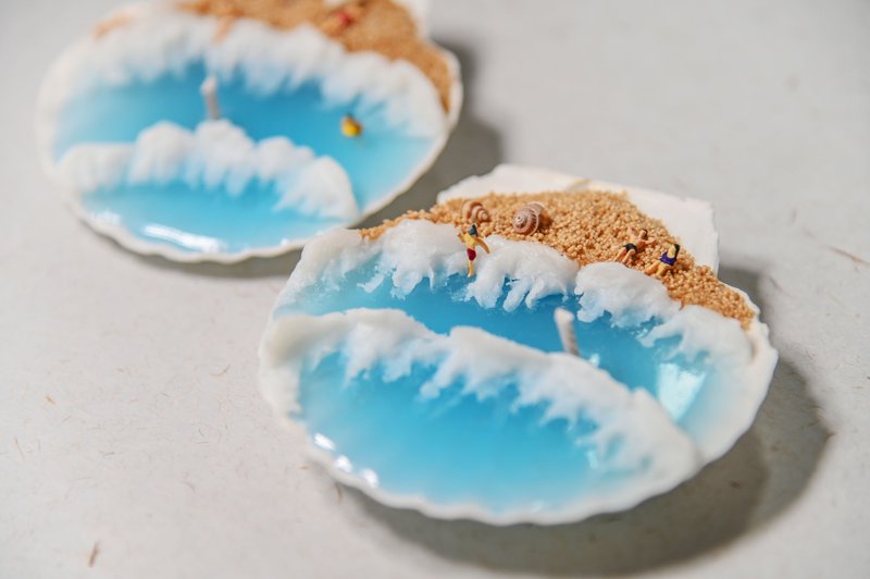 【體驗】微景蠟燭-夏日海邊風光 K.E. Studio｜蠟燭/香氛/調香人氣榜 - Pinkoi