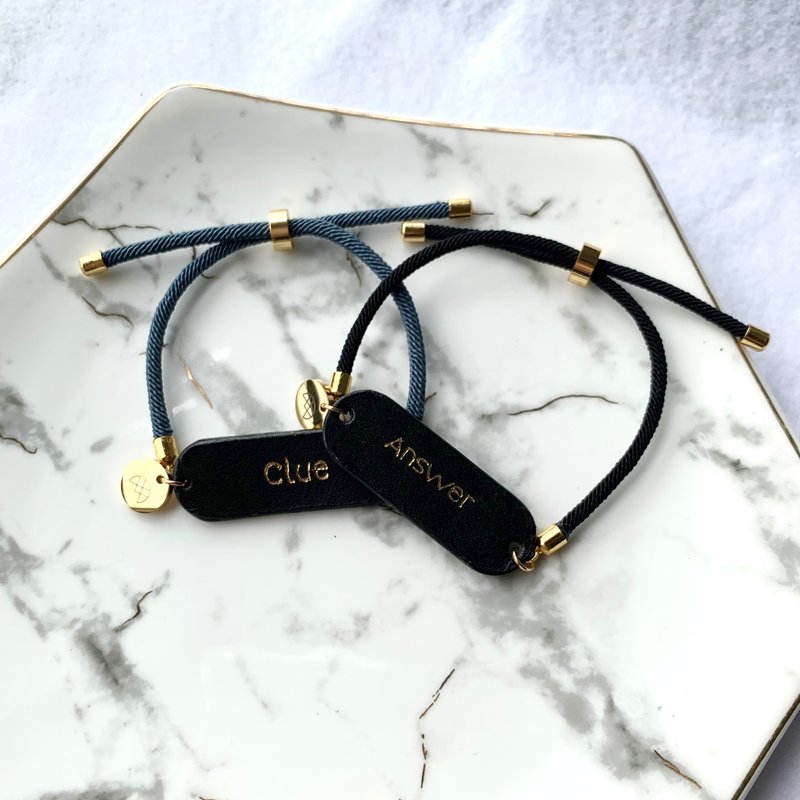 客製心語手環 原創手工皮革手環 - 可自定文字 中英日 MELLOWHIDE｜手鍊/手環人氣榜 - Pinkoi