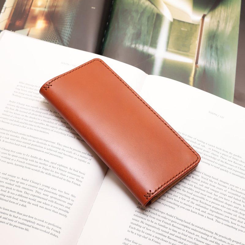 Rustic 長夾∣古駝紅植鞣牛皮革∣多色 Bluecat Leatherware｜手工皮革製品｜錢包/皮夾/長短夾人氣榜 - Pinkoi