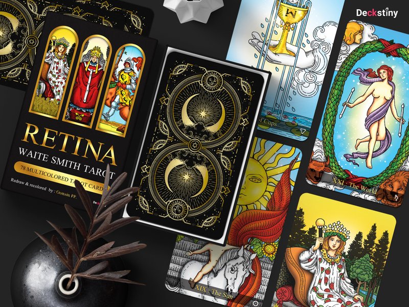 78pcs Retina Waite Smith Tarot - Shop Deckstiny, the tiny destiny decks ...
