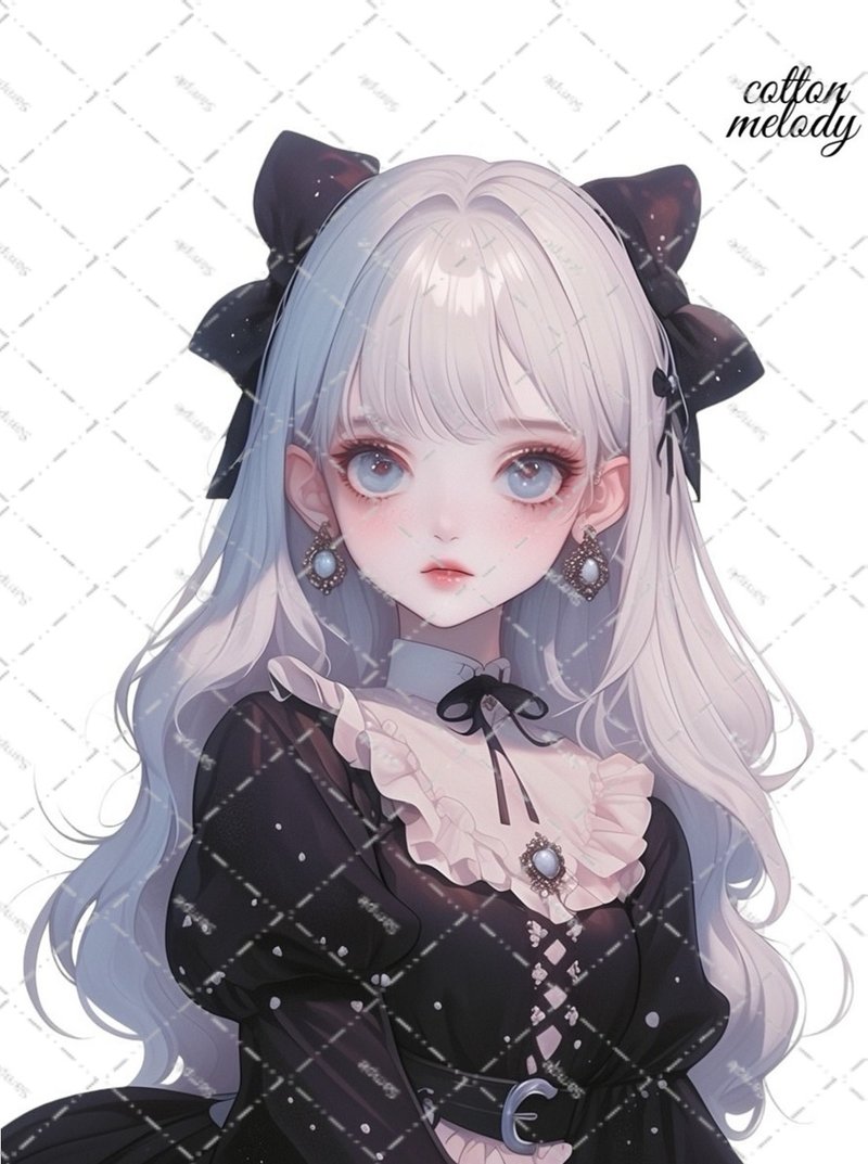 original sticker no.2284 人物ステッカー オリジナルステッカー オリジナル人物ステッカー 装飾ステッカー cotton melody - ショップ cotton ...