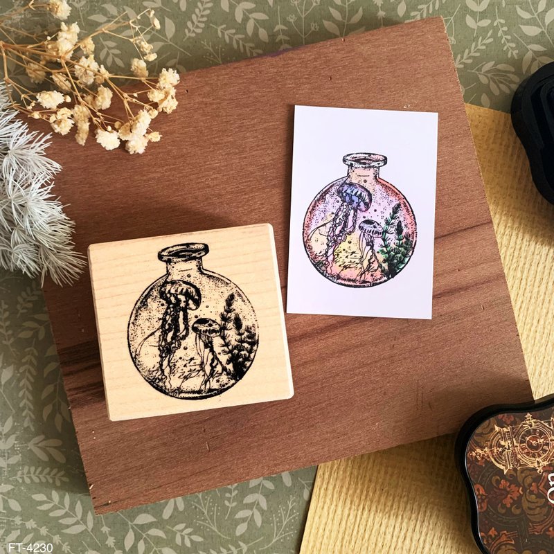 楓木印章-水母罐 FT-4230 貝登堡K-KINGDOM｜印章/印台人氣榜 - Pinkoi