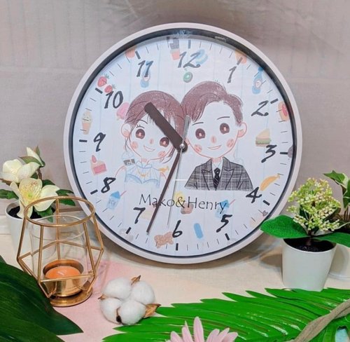 Beautiful Witness of Love Hand-painted [Clock] Home Decoration Wedding ...