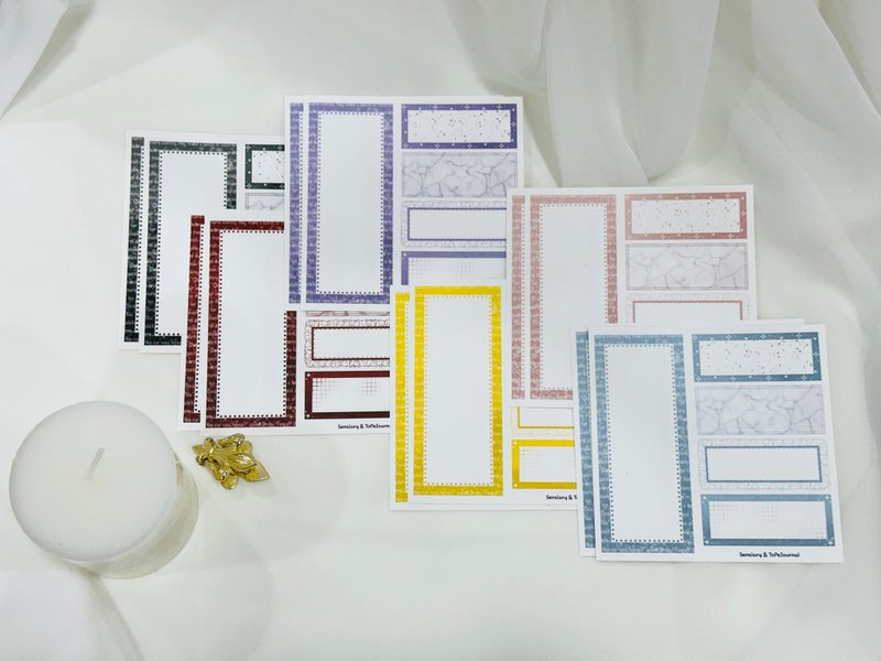 ToPeJournal-Gradient Color Label Paper 12PCS Sensiary｜卡片/明信片人氣榜 - Pinkoi