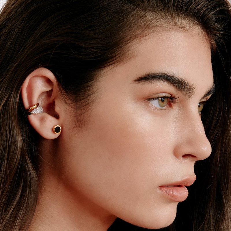 BTOB PICK | BB RHOMBUS MICRO FULL PAVE EAR CUFF - 設計館 BEGINS 耳環/耳夾 - Pinkoi