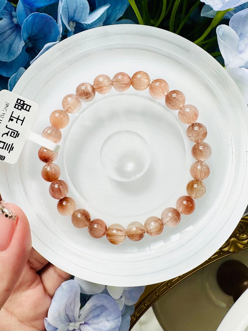 精品貓眼拉絲優雅咖啡金橘兔毛7.2-7.6mm14.77g滿細絲星閃氣質 晶玉良言閣｜手鍊/手環人氣榜 - Pinkoi