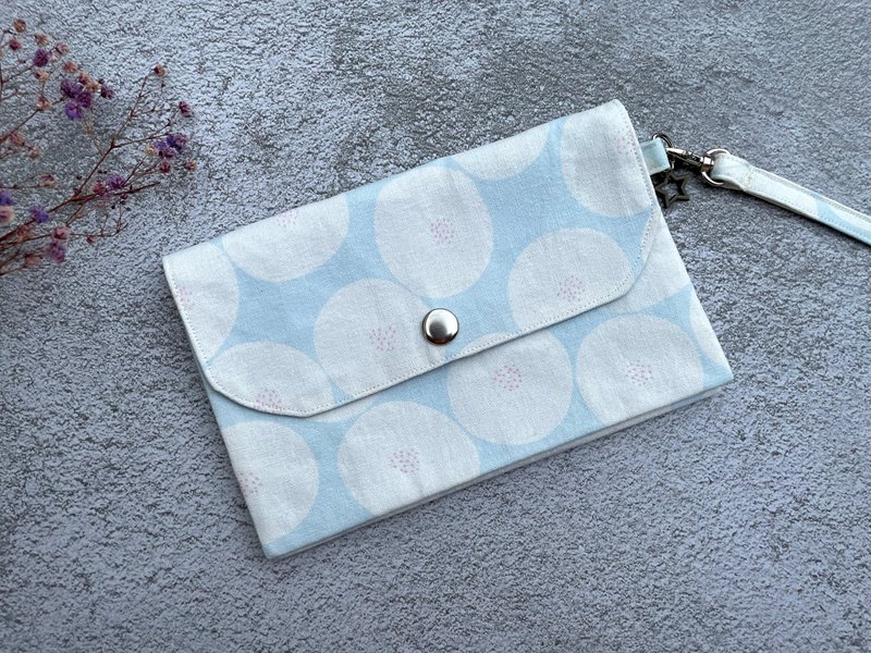[Handmade] Sesame bean paste bag clutch bag handbag long clip storage bag Japanese design cloth ...