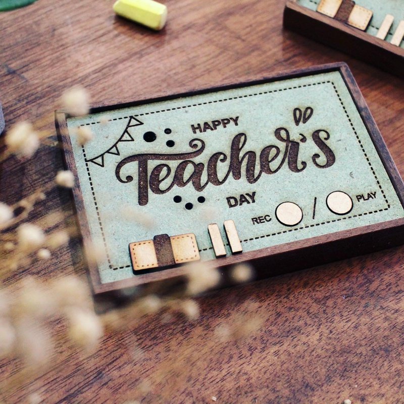 教師節錄音卡 MUYU 木宇設計｜卡片/明信片人氣榜 - Pinkoi