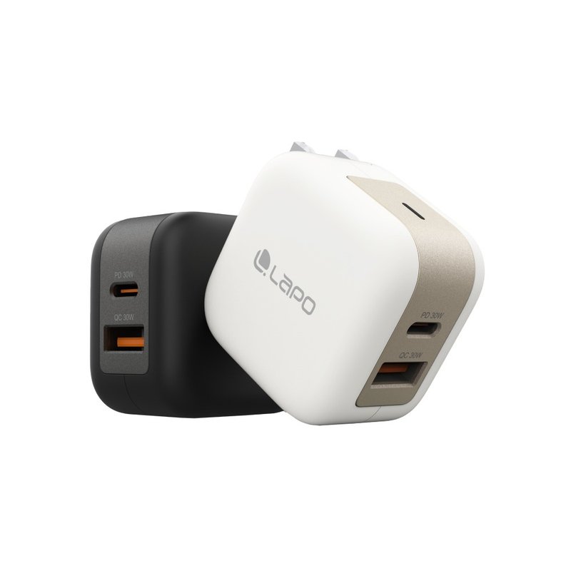 LaPO GaN 30W氮化鎵2口極速充電器 LaPO｜電腦配件人氣榜 - Pinkoi