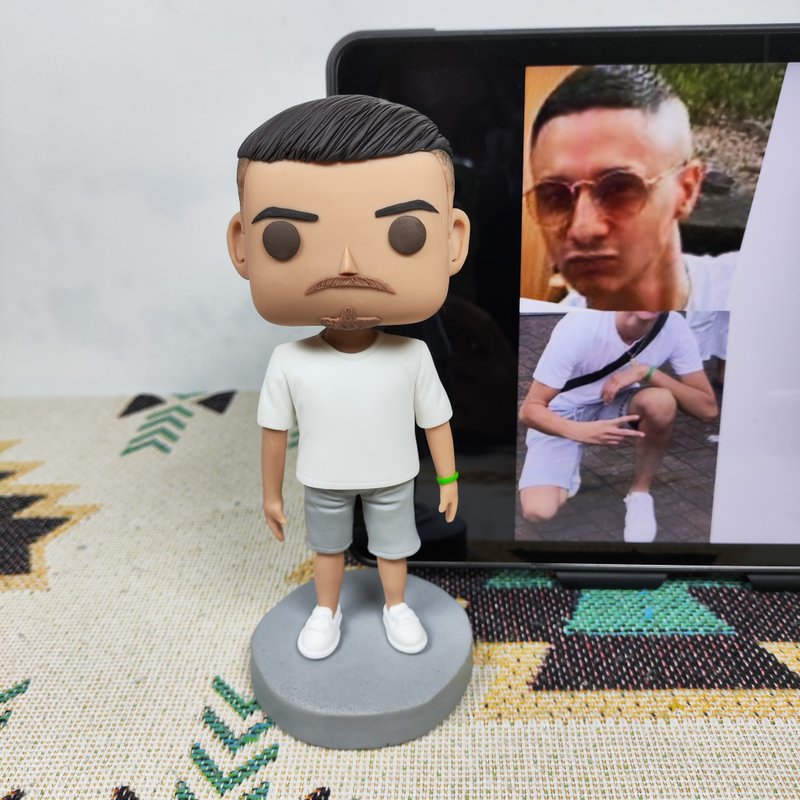 【客製化3D人像公仔】訂製手工Funko Pop男生朋友老公生日禮物 - 設計館 uDesign優湛 玩偶/公仔 - Pinkoi