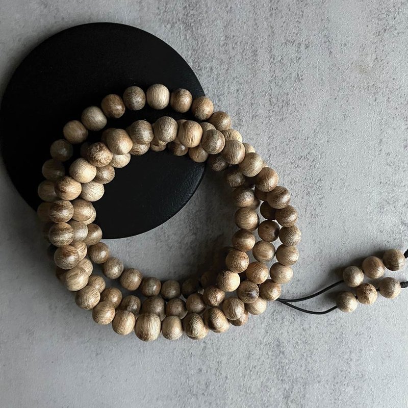 【圓珠重油款】野生馬尼瑙沉香多圈手串108顆8mm(20-22g) kwood｜上景沉香｜純淨原始｜手鍊/手環人氣榜 - Pinkoi