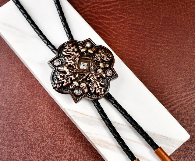 Praise of Autumn Paul Tie Bolo Tie Genuine Leather Necklace Leather Cord Tie Long Necklace Shop mfselect Ties Tie Clips Pinkoi