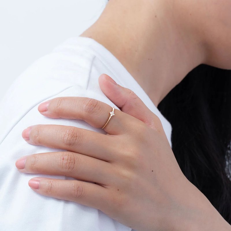 Japan MONATELIER | K10 (gold) natural diamond ring [Curawa] - Shop W Jewelry by W&W General ...