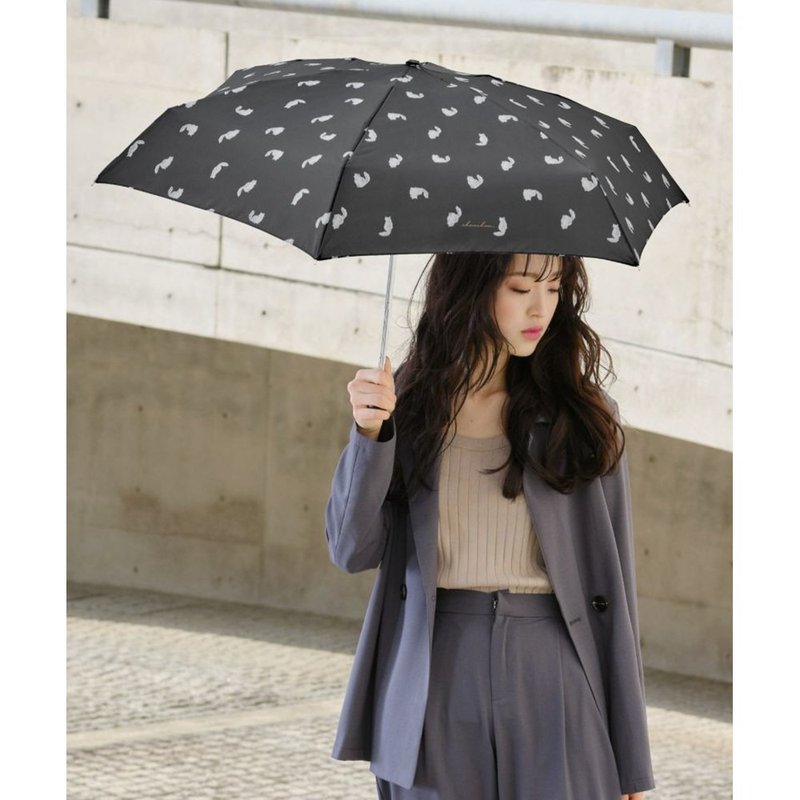 WPC - 迷你貓咪縮骨雨傘 - 灰 - 設計館 WPC 專賣店 雨傘/雨衣 - Pinkoi