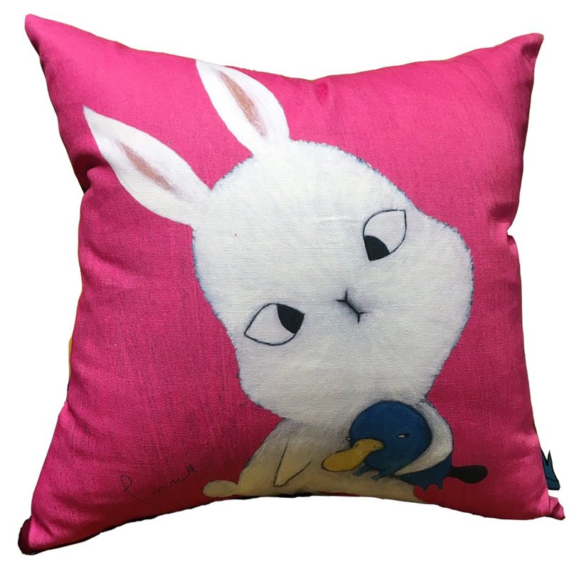 emmaAparty插畫抱枕套:鬥雞眼好朋友(限量款) emmaAparty｜枕頭/抱枕人氣榜 - Pinkoi