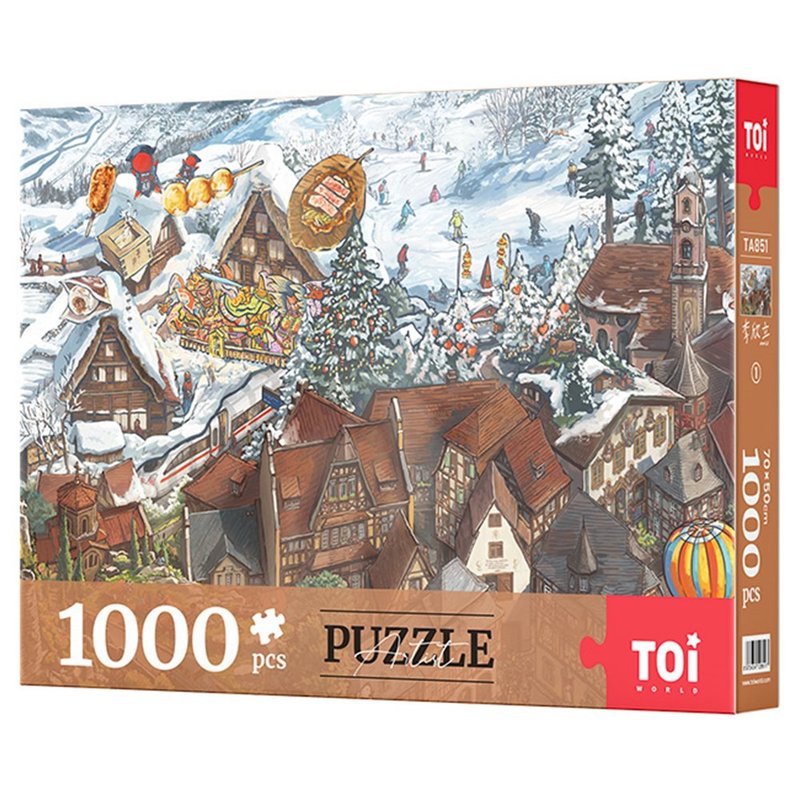 TOi Tuyi [Travel Diary] 1000-piece jigsaw puzzle DIY illustration board ...