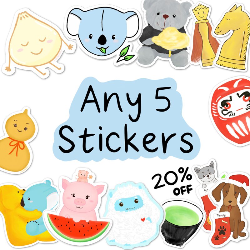 Choose Your Own Sticker Pack, vinyl stickers set, mix and match ...