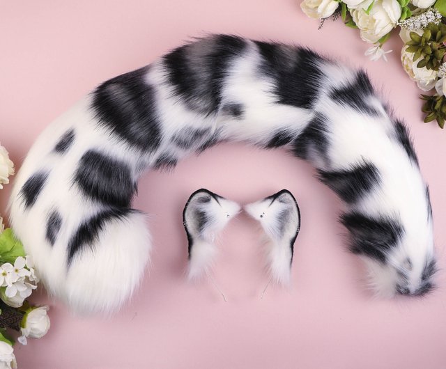 Snow Leopard Ears And Tail