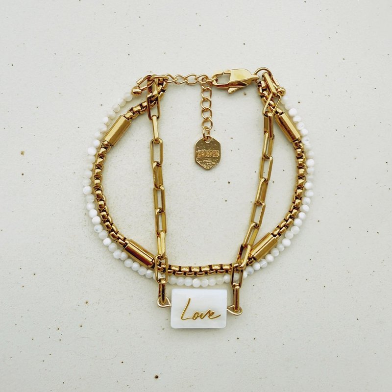 Love永恆貝母多層次手環 Whisper 小意思手環｜手鍊/手環人氣榜 - Pinkoi