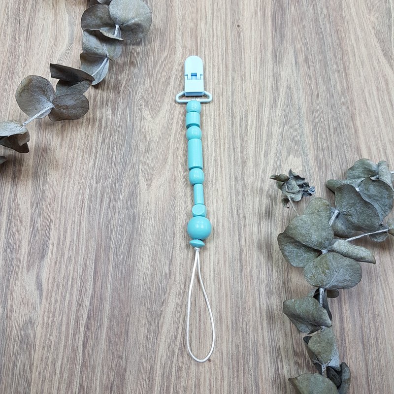 Baby Baby Soothing Wooden Pacifier Clip Pacifier Chain-Blue - Shop m ...