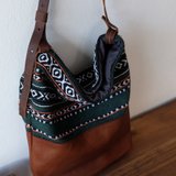 *Mingen Handiwork*原創手工深藍色洗水帆布挎包DJ16004 - mingenhandiwork | Pinkoi