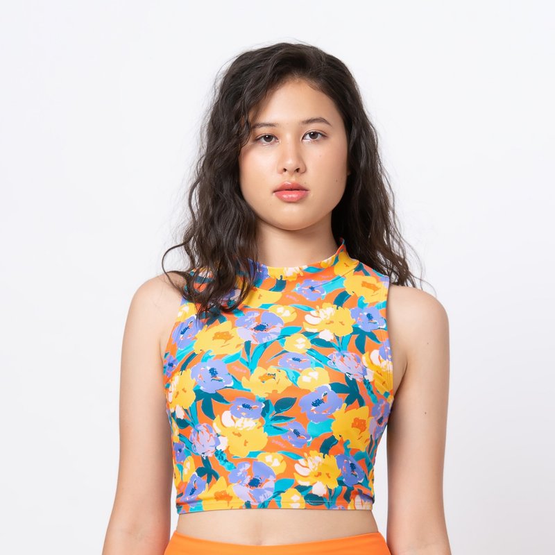 FIORI NECTARINE CROPPED SWIM TOP purli｜女泳衣/比基尼人氣榜 - Pinkoi