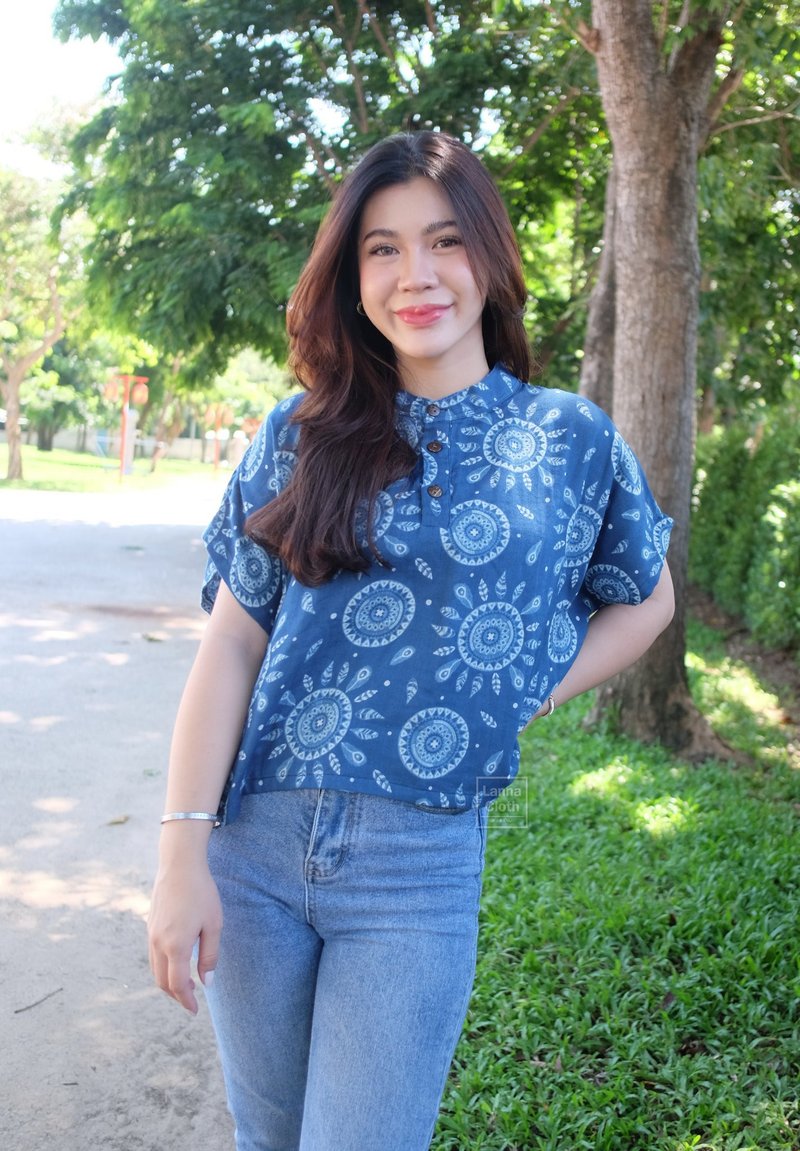 2 layers of saro clothing, biting the color pattern of Mo Hom - Shop lannacloth Women's Tops ...