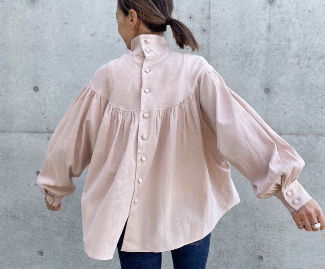 48％割引グレイ系,FREE SIZE安価 試着のみ 2WAY BUTTON BLOUSE Tシャツ/カットソー(七分/長袖) トップスグレイ系FREE SIZE-OTA.ON.ARENA.NE.JP